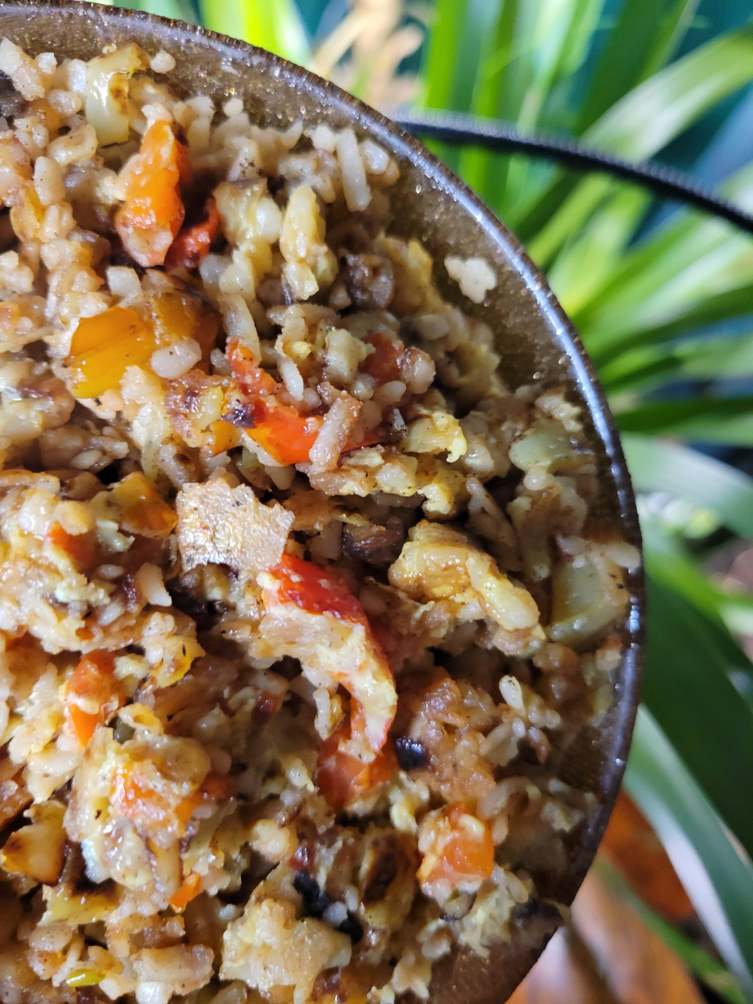 Fried Rice w/ Bell Pepper & Bulb Onion - Catfish Out of Water